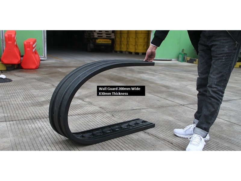 Rubber Wall Guard 200mm Wide 30mm Thickness